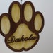 Custom Laser-cut Dog Paw With Stained Glass Personalized Pet Memorial ...