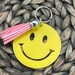 Smile Face Keychain With Tassel, Happy Face Keychain, Smile Face ...
