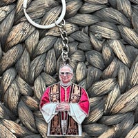 Pope John Paul II Key Ring - Italian-made, Vatican-blessed, Home & Car ...