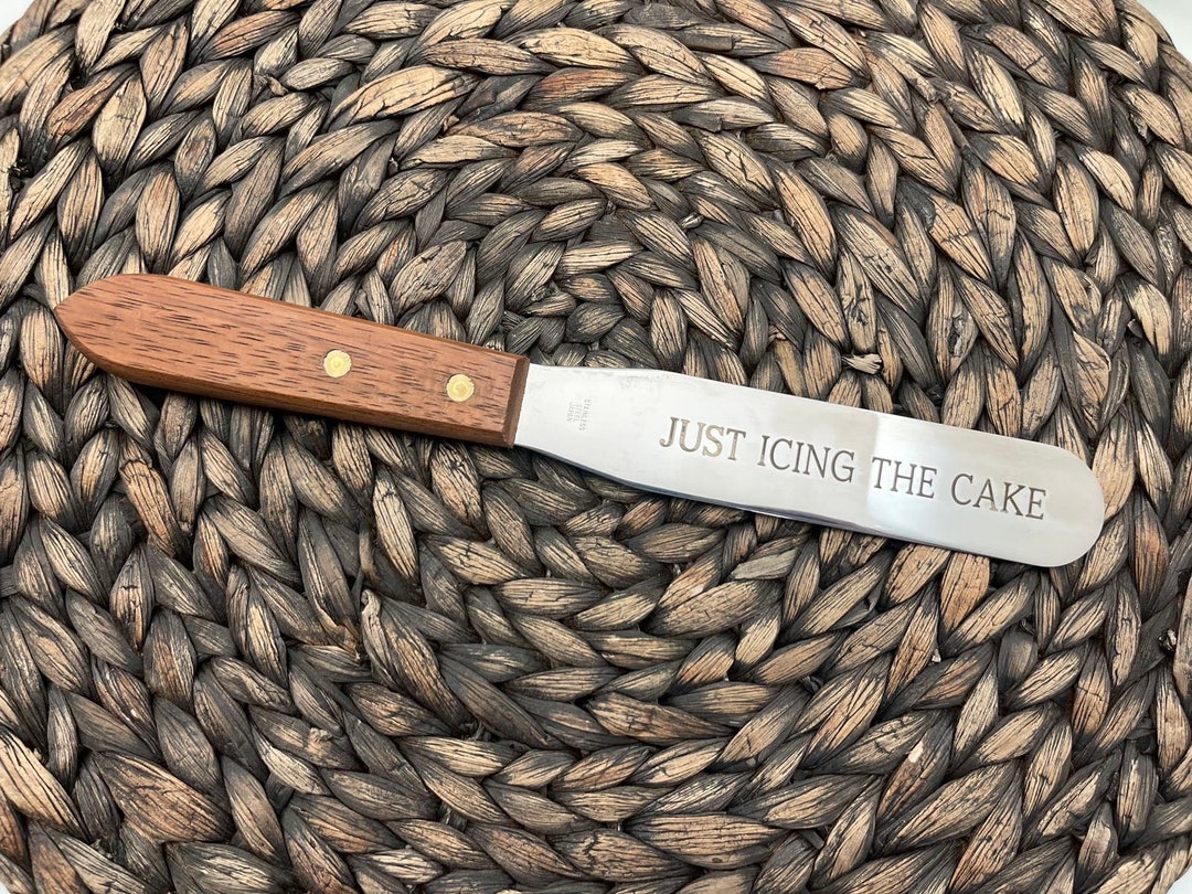 Metal Personalized 6" Icing Spatula - Engraved Icing Spatula - Etsy