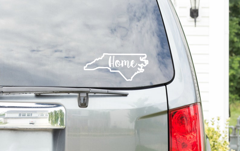 Home Script Vinyl State Decal Perfect for Your Car | Etsy