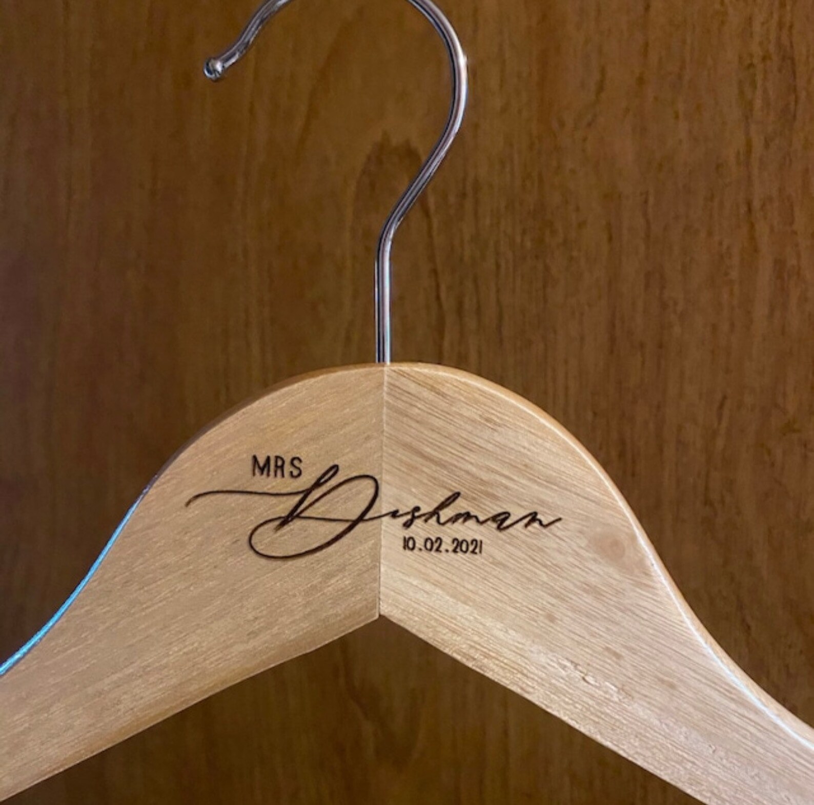 Mrs. or Mr. Wedding Hanger Personalized Wedding Dress Hanger - Etsy