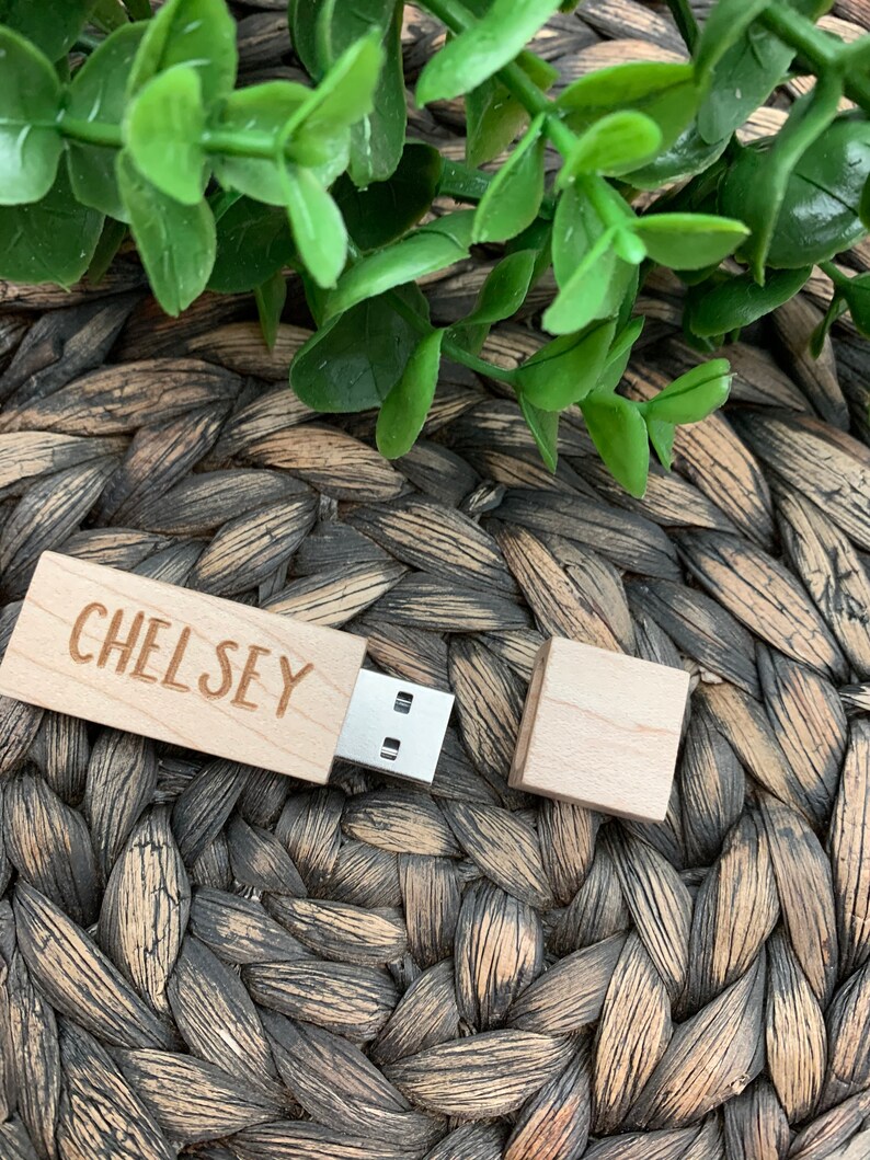 Personalized USB Drive Engraved USB Wooden Engraved USB Any - Etsy