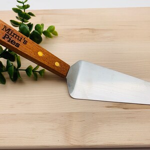 Engraved Cake Server - Personalized Stainless Steel Pie Spatula - Etsy