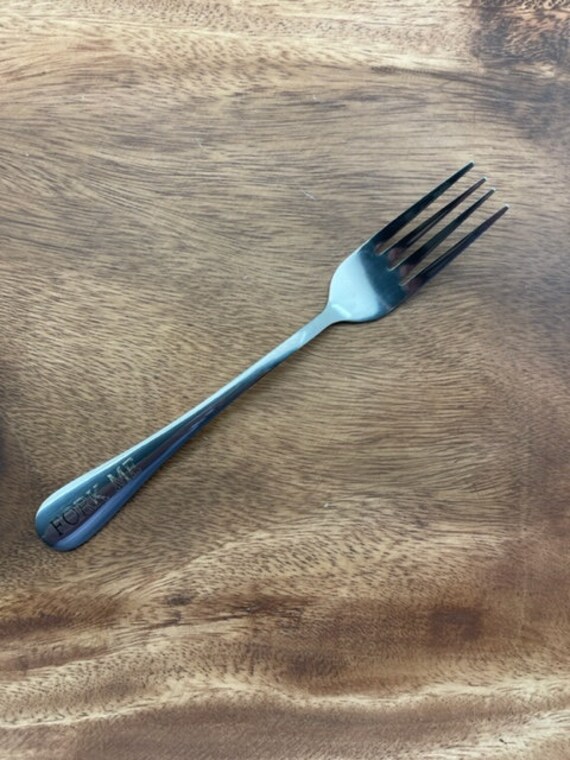 Stainless Steel Engraved Fork Personalized Fork Dinner - Etsy