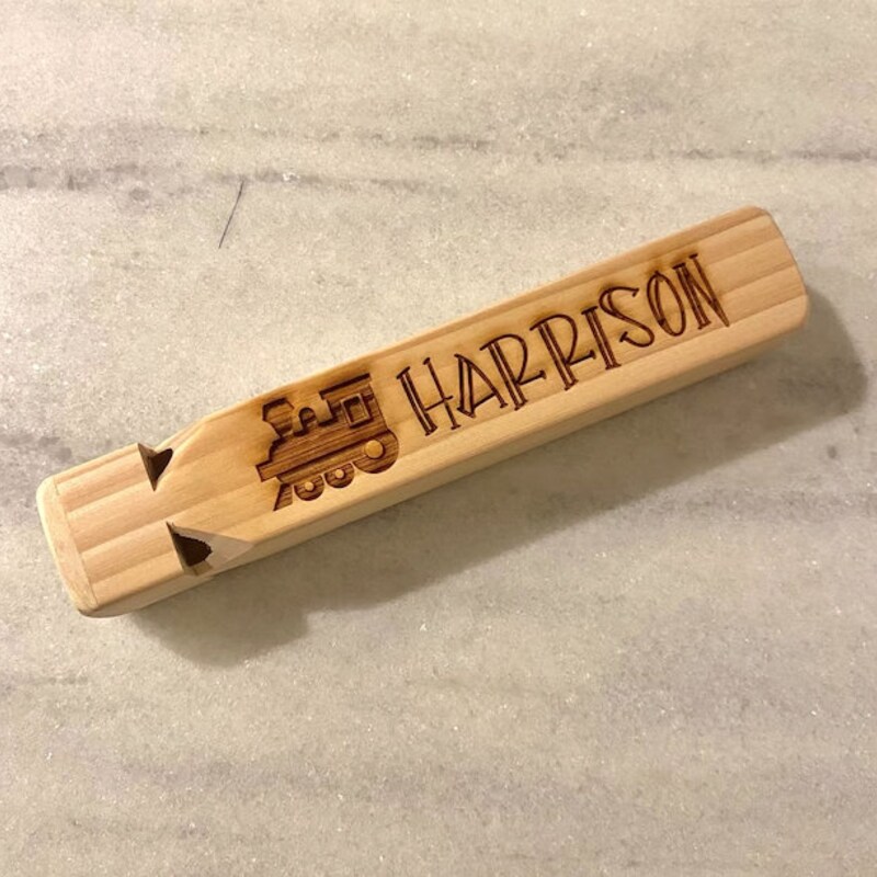 Wooden Toy Train Whistle - Etsy