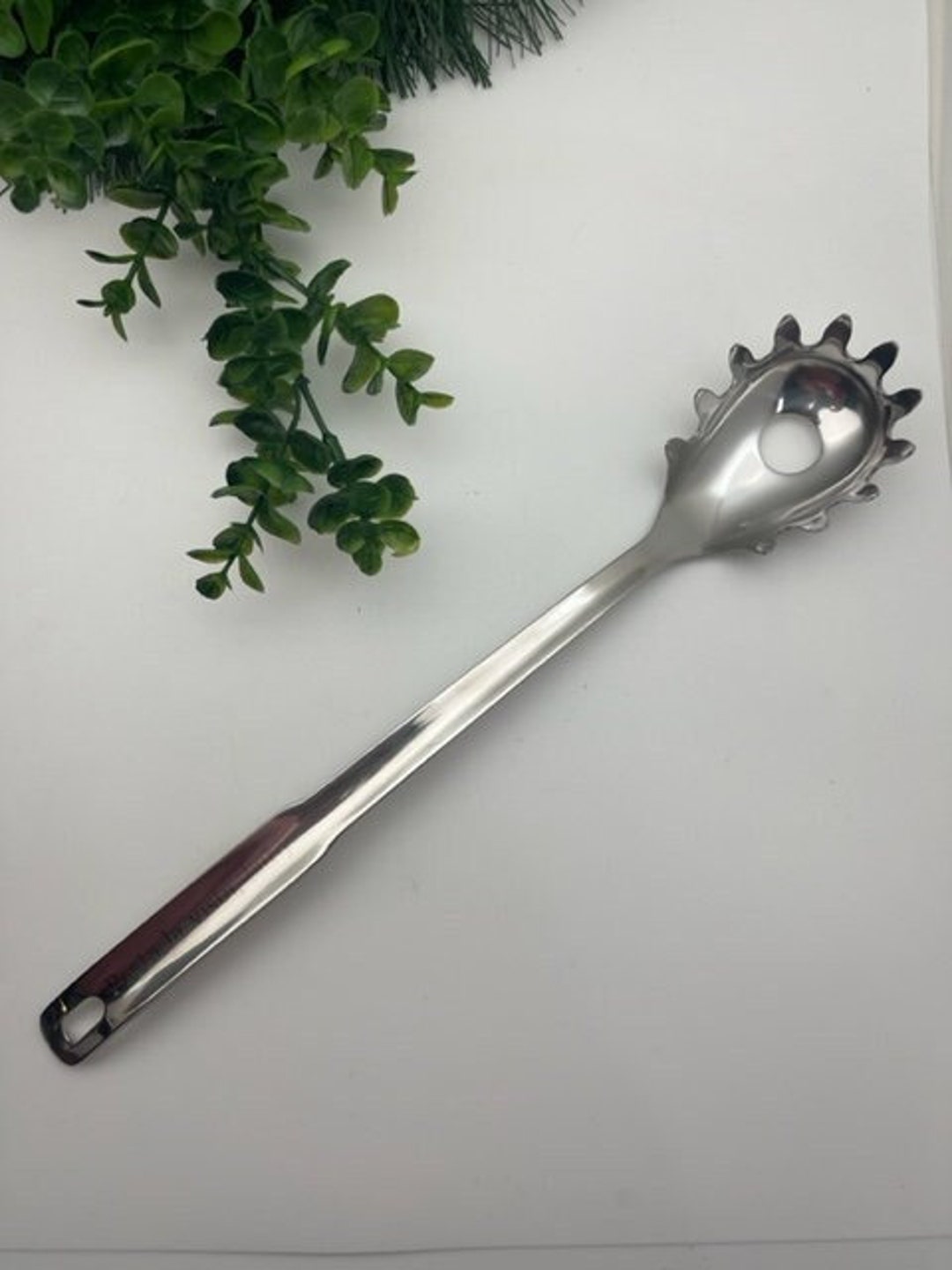 Personalized Stainless Steel Pasta Spoon, Custom Spaghetti Spoon, Pasta ...