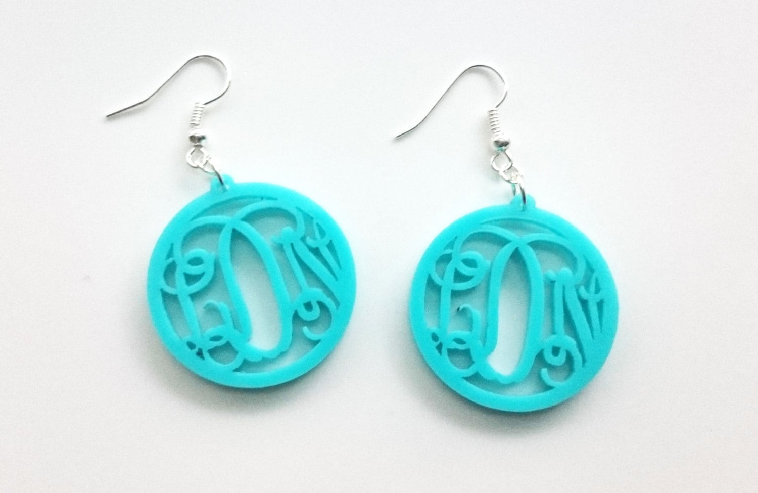 Small Monogram Earrings 1 - Etsy