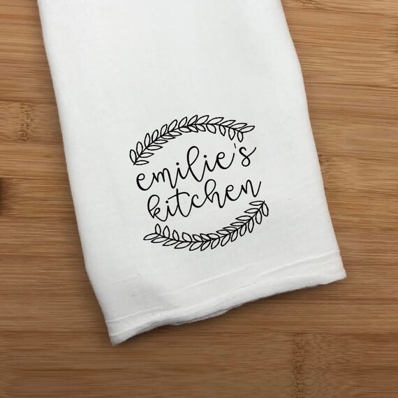 Personalized Kitchen Towel Name's Kitchen Towel | Etsy