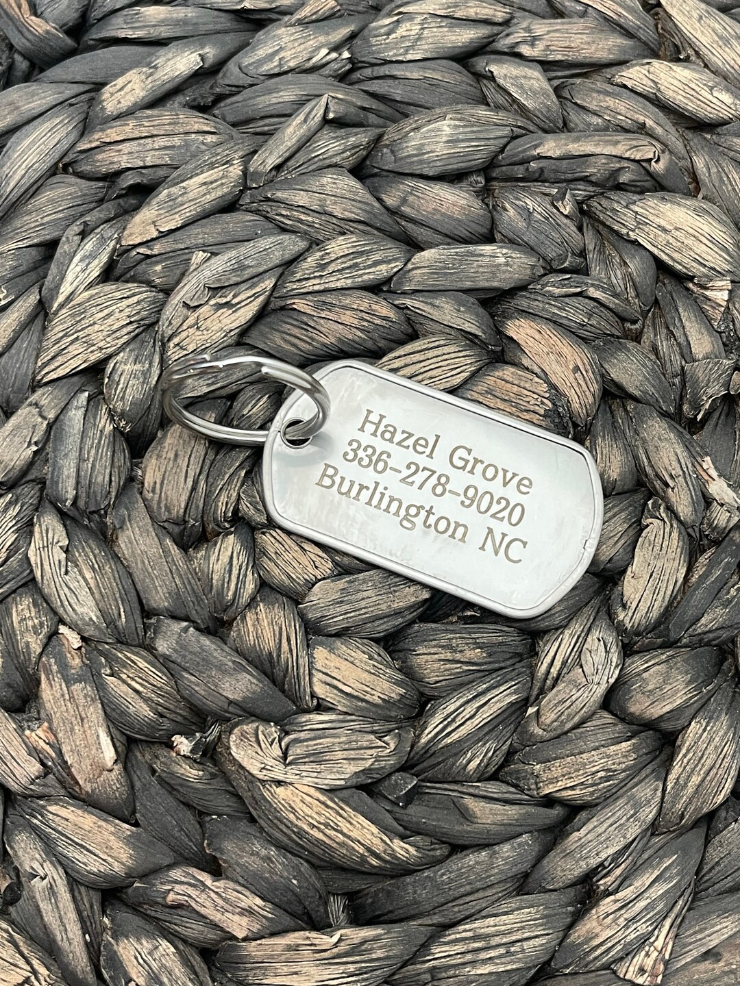 Personalized Luggage Keychain, Personal Information Keychain - Etsy