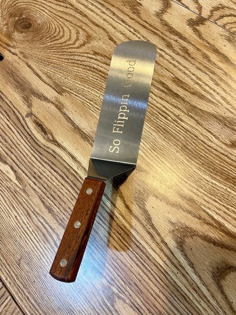Metal Engraved Hibachi Spatula Personalized Spatula Grill Spatula Flipper Etsy UK