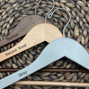 Engraved Wooden Name Hanger, Personalized Hanger - Etsy