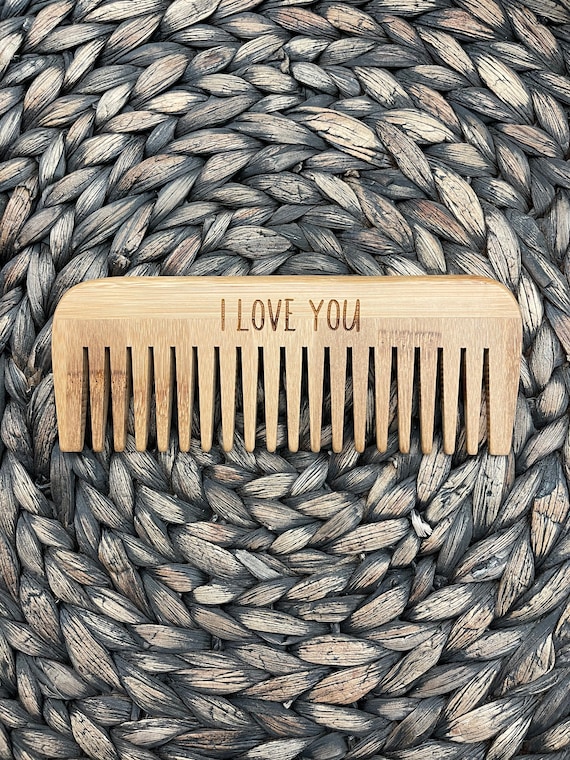 Bamboo Comb Wood Comb Engraved Comb Monogrammed Comb | Etsy