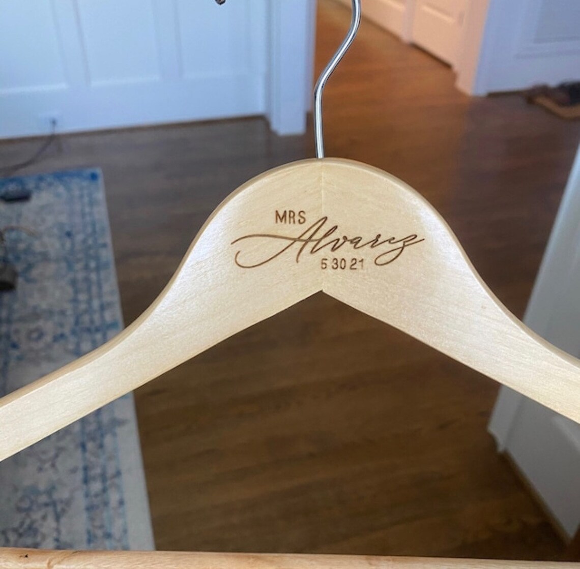 Mrs. or Mr. Wedding Hanger Personalized Wedding Dress Hanger - Etsy