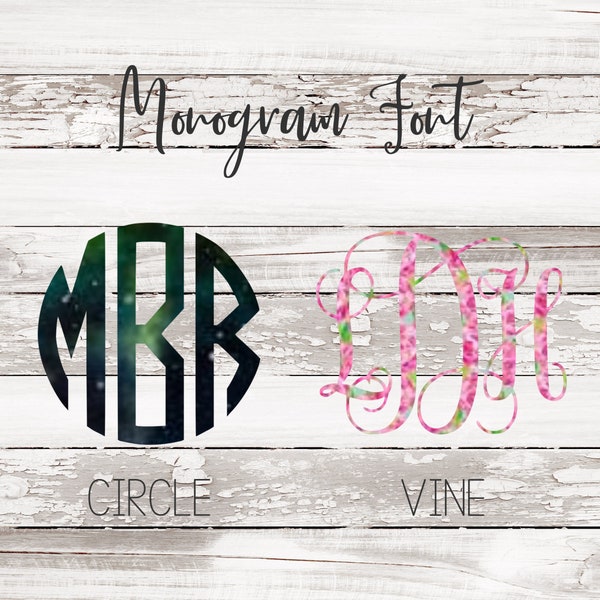Lilly Monogram Decal - Etsy