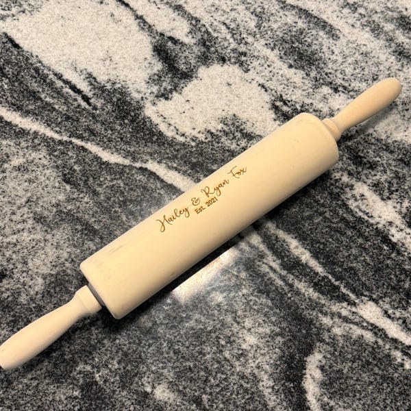 Engraved Rolling Pin - Etsy
