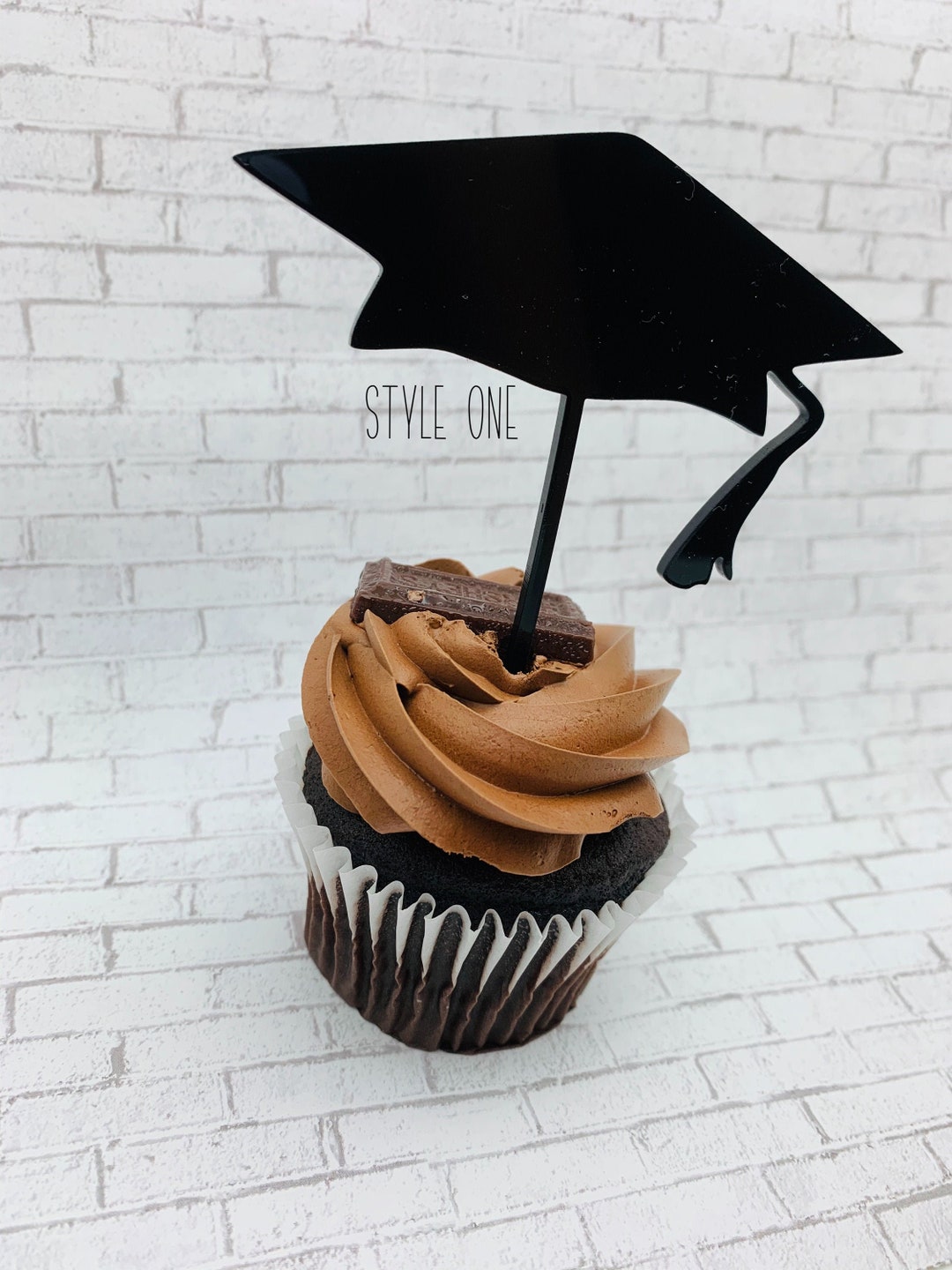 Graduation Cap Cupcake Topper Grad Cap Graduation Party - Etsy