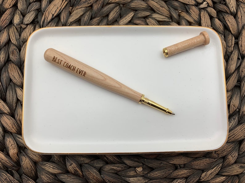 Personalized Wood Baseball Bat Pen Engraved Sports Pen | Etsy