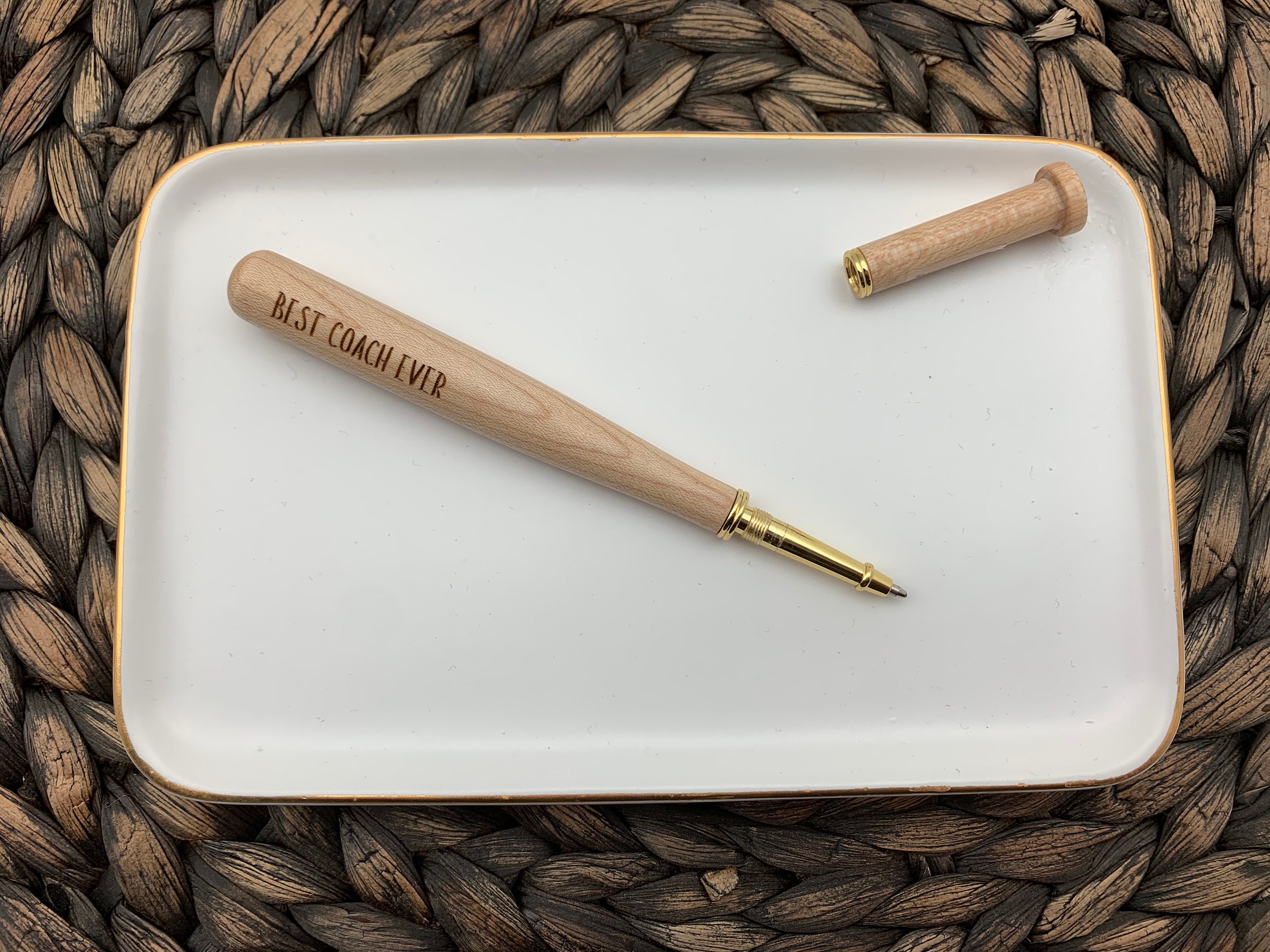 Personalized Wood Baseball Bat Pen Engraved Sports Pen | Etsy