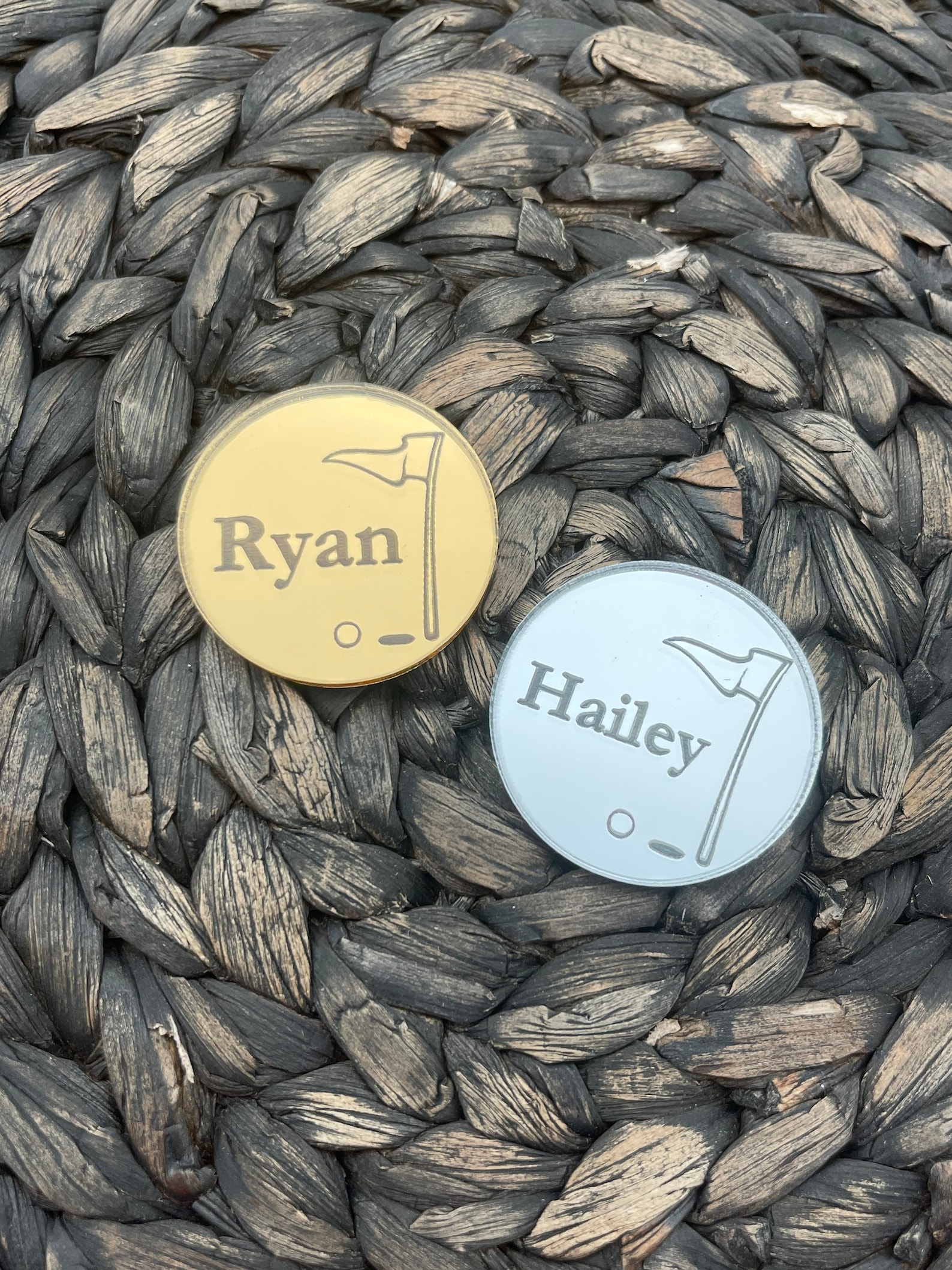 Golf Ball Marker, Engraved Personalized Ball Maker, Gifts for Golfer - Etsy