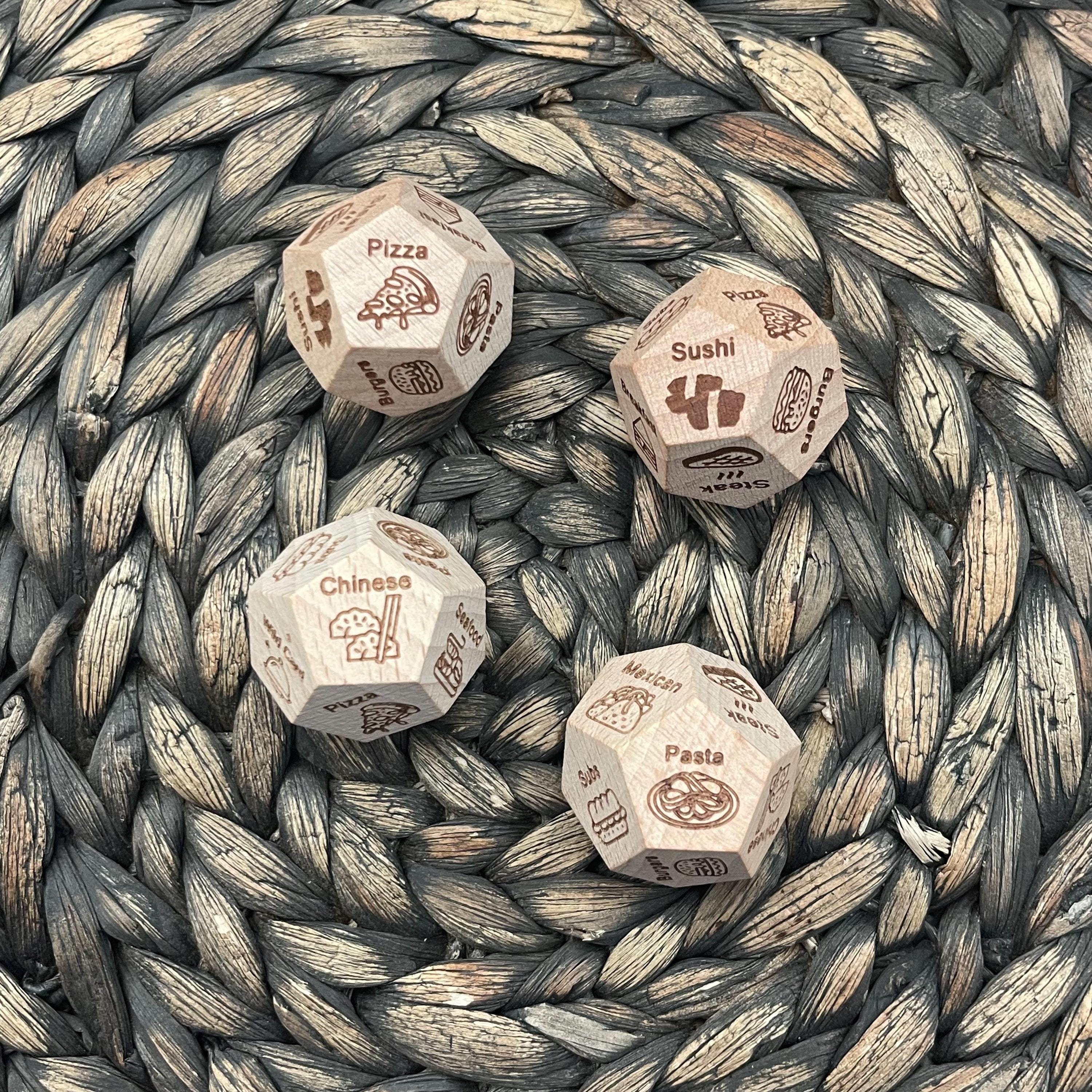 FOOD - Where/what to Eat Dice, Couples Dinner Idea Dice, Food Decision ...