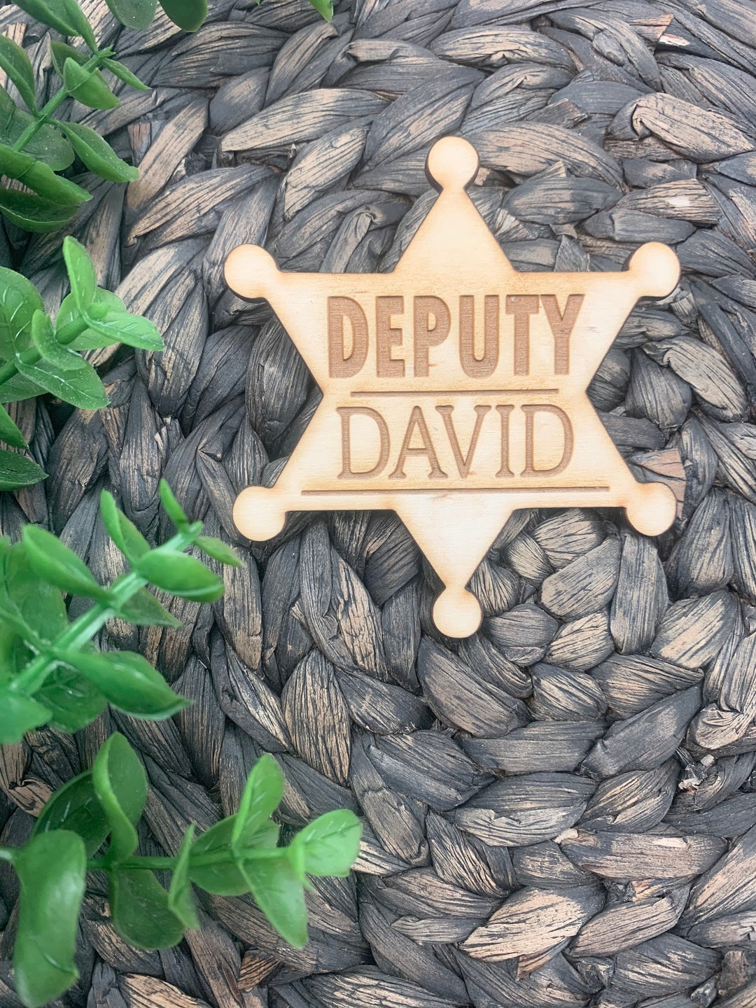 Deputy Personalize Pin, Personalized Kids Toy, Gift for Kids, Engraved ...