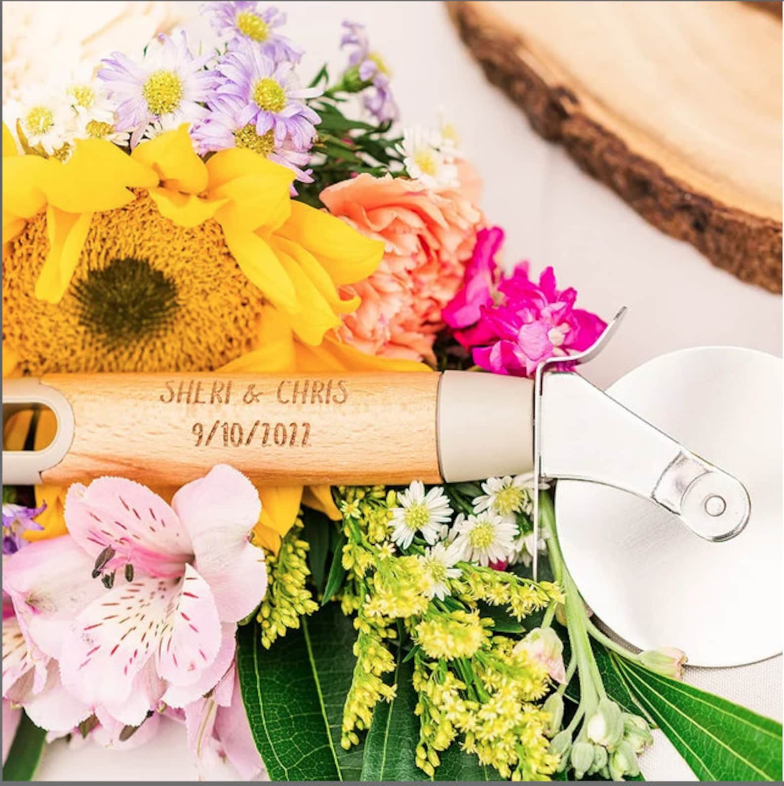 Custom Pizza Cutter Engraved Pizza Slicer Tomato Pie Lover - Etsy