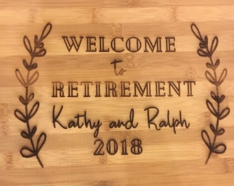 Retirement Welcome Board - Etsy