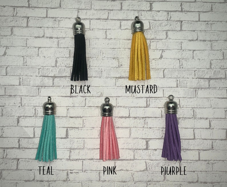 Monogram Keychain With Tassel - Etsy