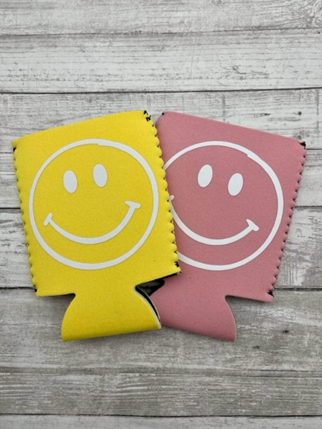 Smiley Face Can Cooler, Summer Party Beer Cozy - Etsy