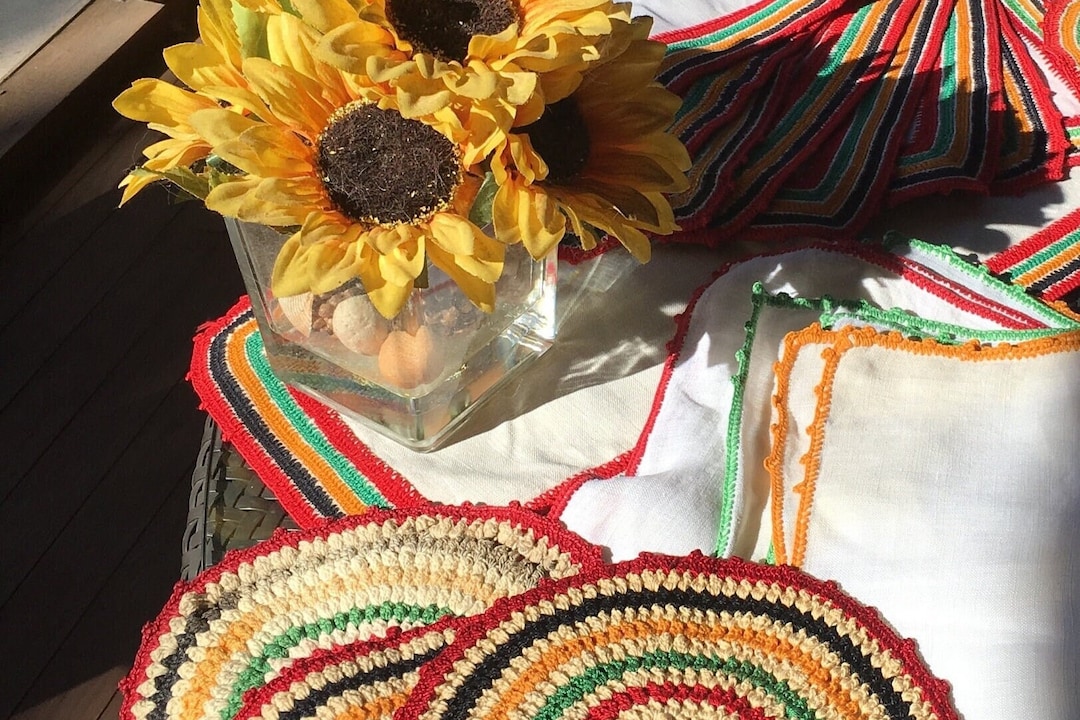 Colorful Mexican Style Linens 6 Settings - Etsy