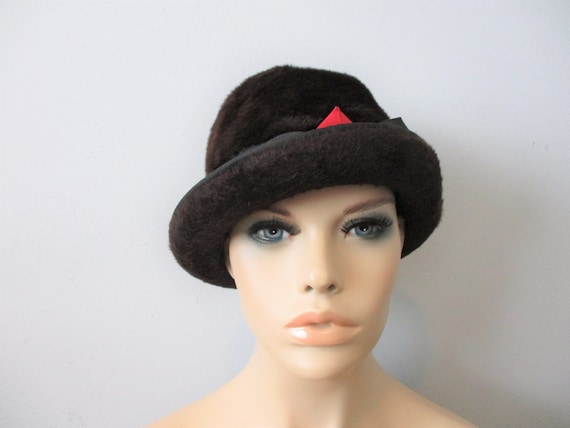 HATTIE CARNEGIE Cloche Hat Vintage 1960s Designer Bon… - Gem