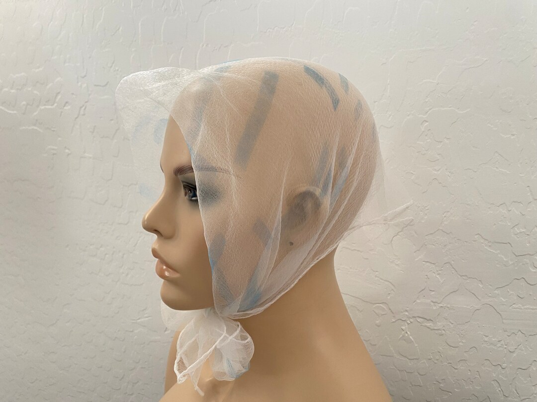 Pinup Scarf Vintage 1950s White Blue Nylon Square Accessory - Etsy