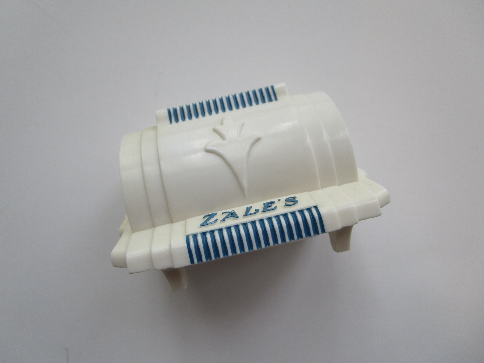 ZALES Ring Box Vintage 1940s Art Deco Blue Beige Celluloid | Etsy