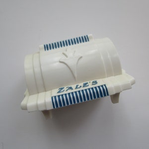 ZALES Ring Box Vintage 1940s Art Deco Blue Beige Celluloid | Etsy