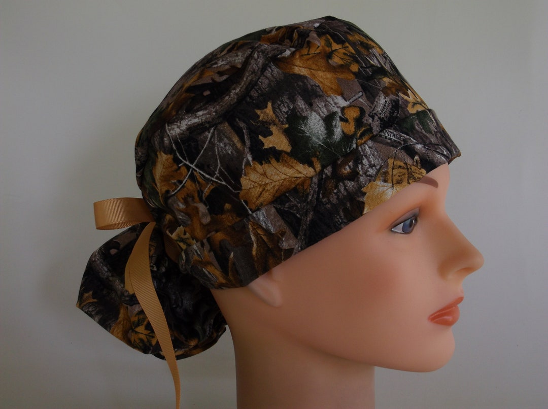 Real Tree Camo Advantage Timber Ponytail - Womens Surgical Scrub Cap ...