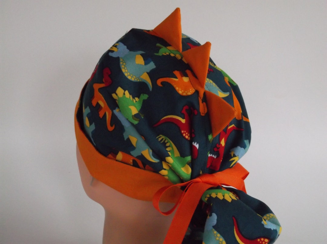 Dino Dynamite - Ponytail or Rave Styles-womens Surgical Scrub Cap ...