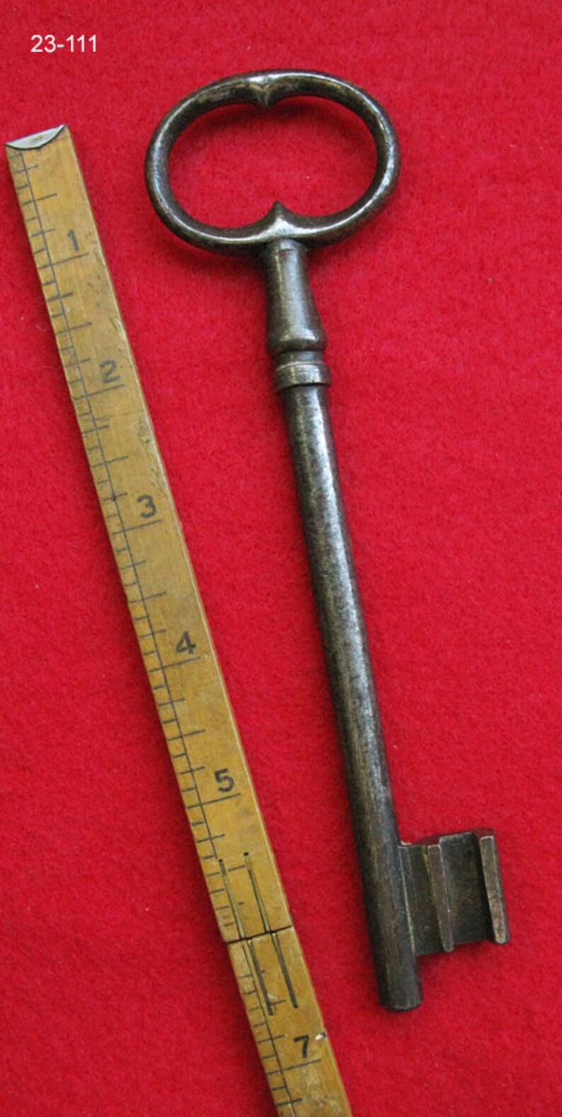 Skeleton Key Fine Long 6.75 Genuine 1700's English Steel Key More Rare ...
