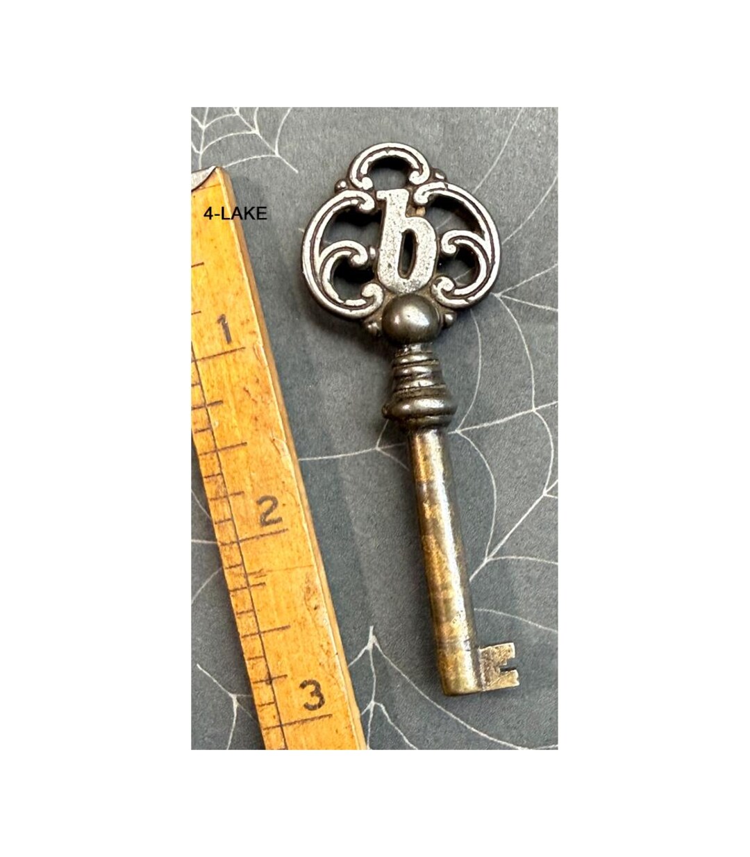 Skeleton Key - GENUINE Antique Old Key - Fancy Brass - More Exotic Keys ...