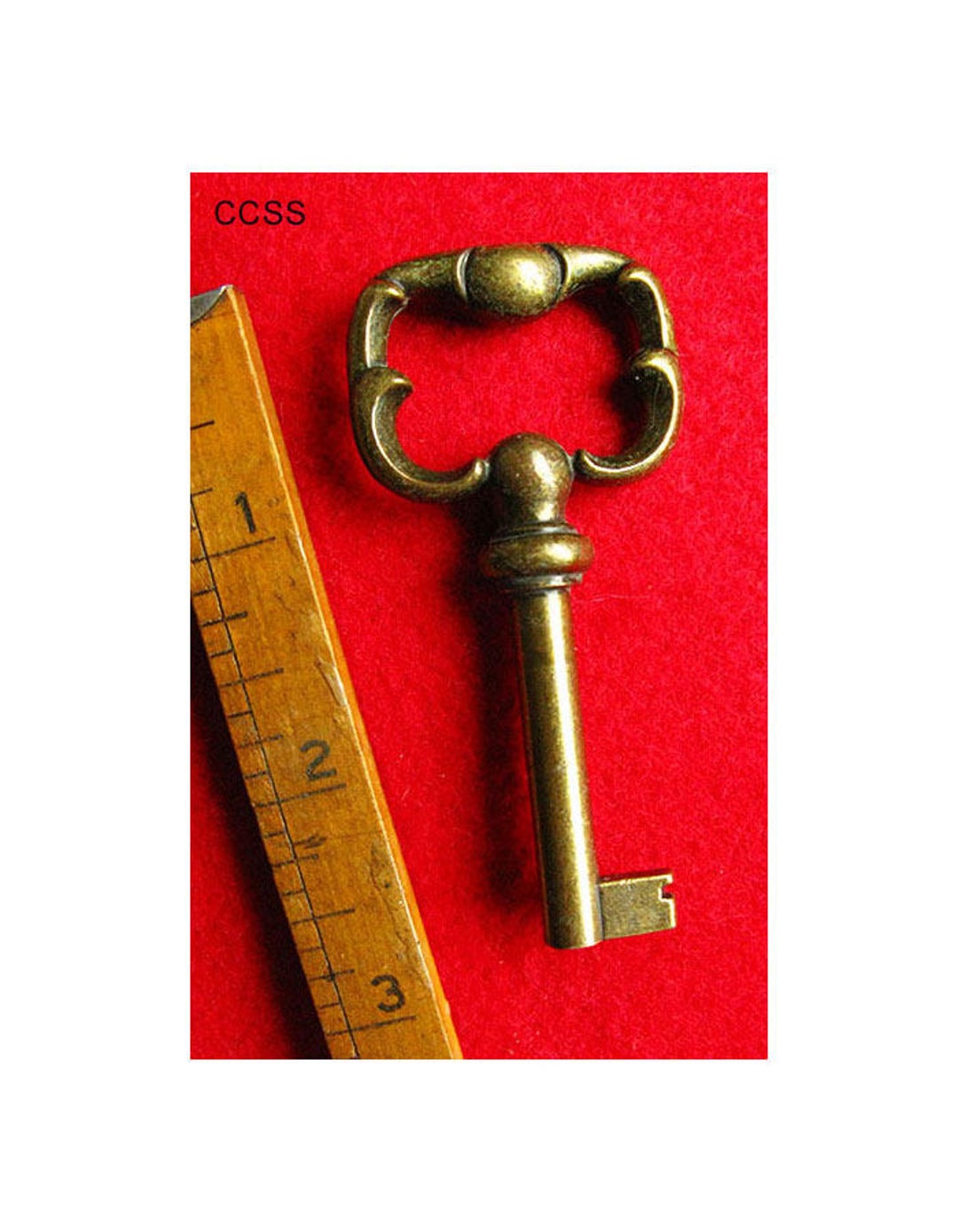 Skeleton Key Fancy Ornate Bow Brass Old Vintage Era Key More Exotic ...
