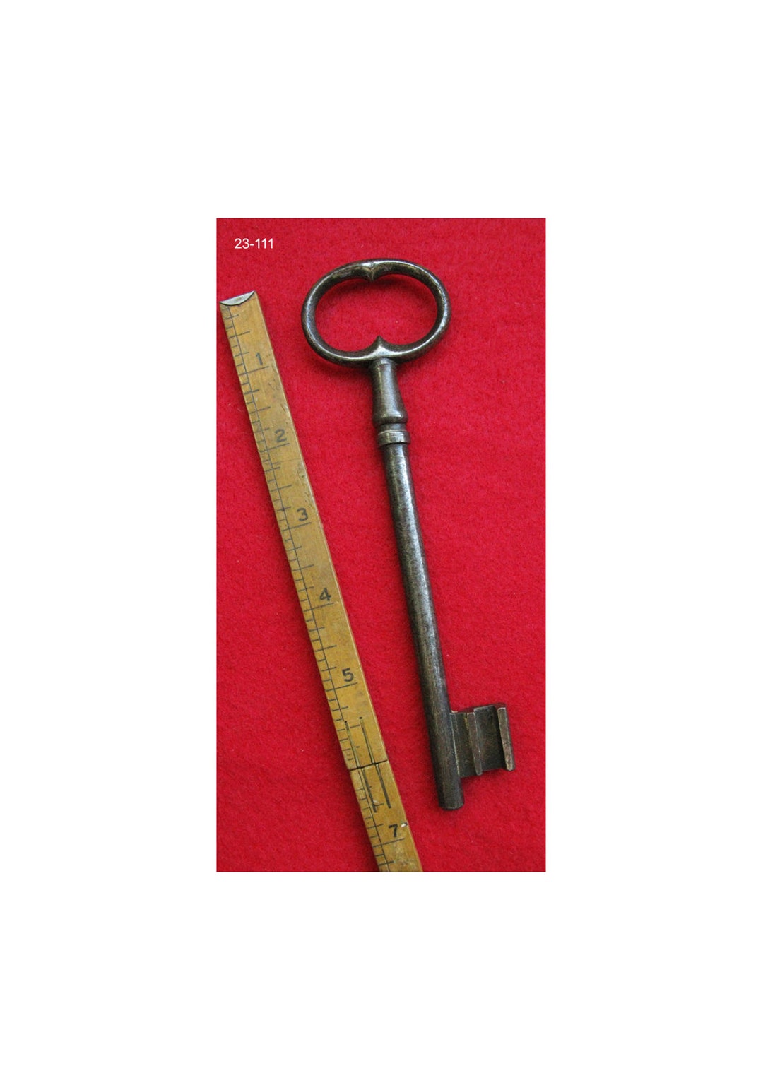 Skeleton Key Fine Long 6.75 Genuine 1700's English Steel Key More Rare ...