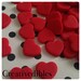 Heart Shape Fondant Cake Toppers, Valentine's Day Heart, Wedding Heart ...
