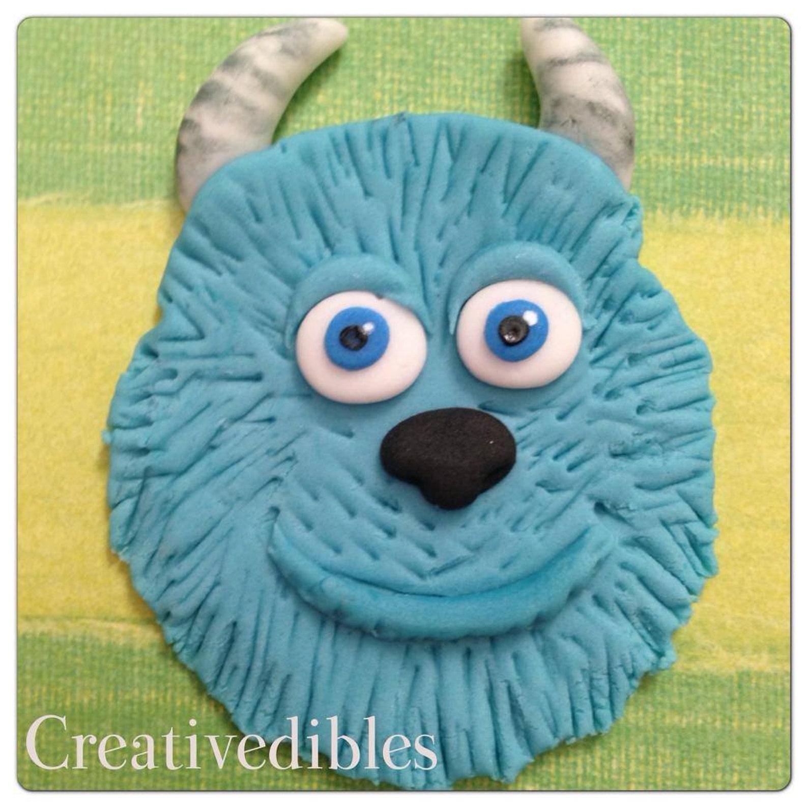 Monster Inc. Inspired Cupcake Fondant Toppers - Etsy