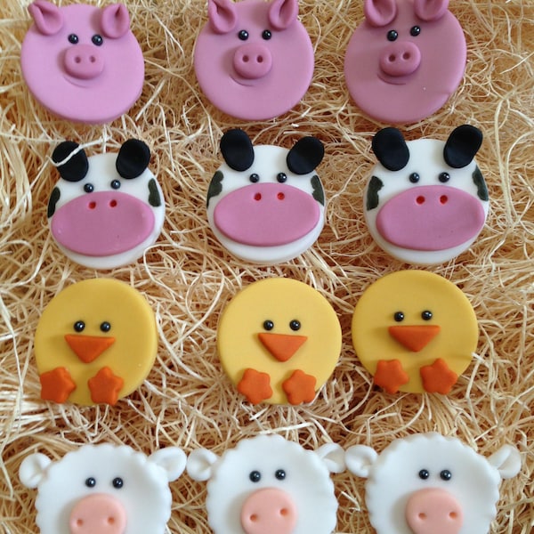 Fondant Farm Animals - Etsy