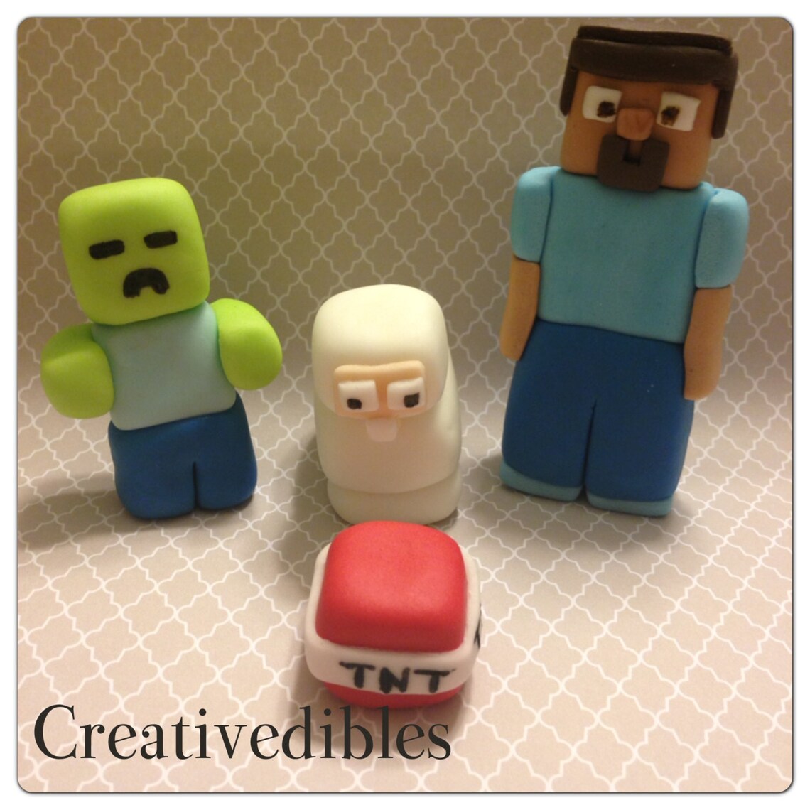 Minecraft Inspired Cake Toppers | Etsy