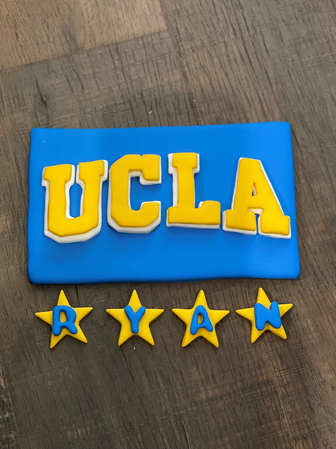 UCLA Graduation Theme Fondant Toppers - Etsy