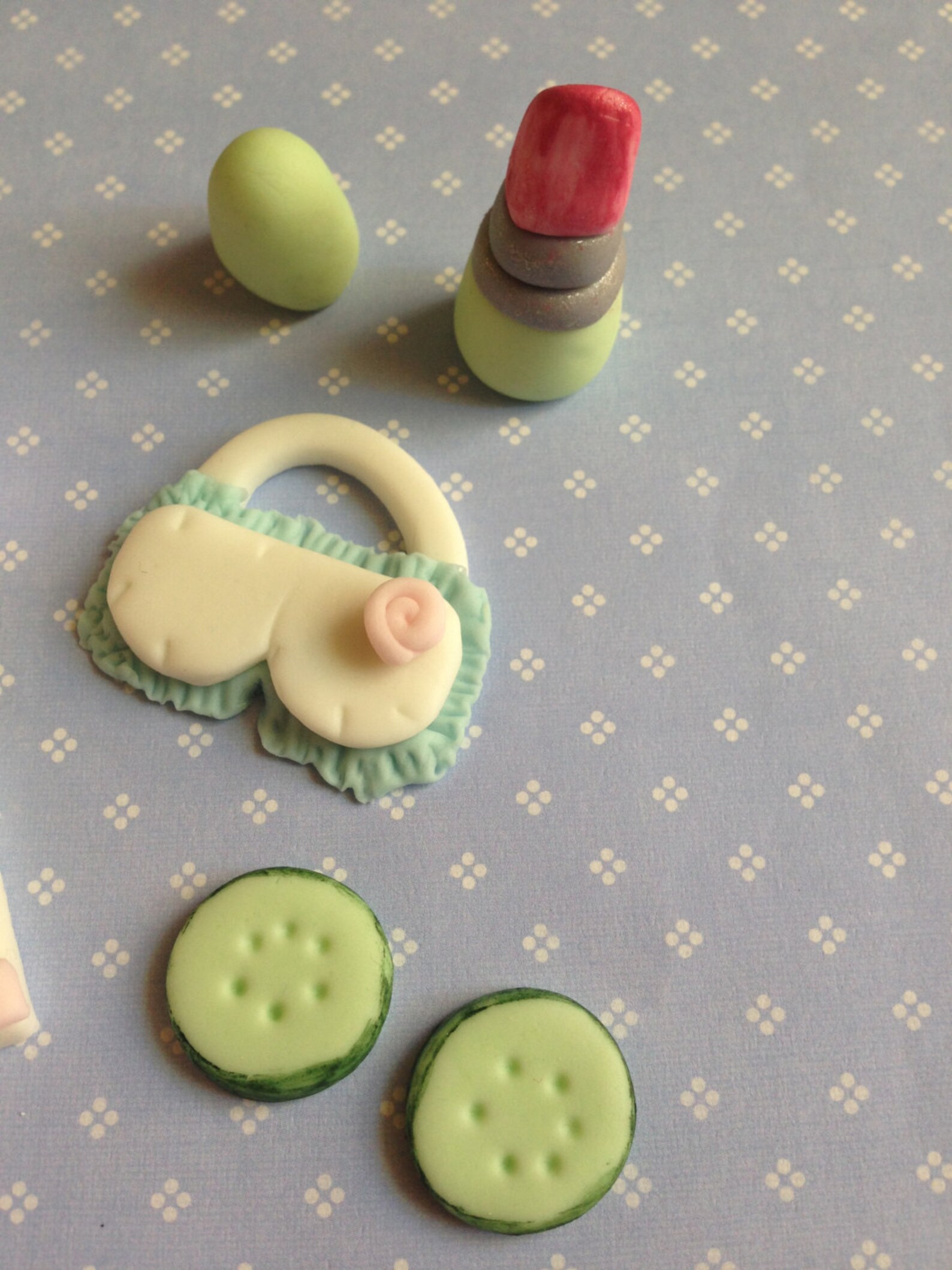 Spa Theme Fondant Cake Toppers - Etsy