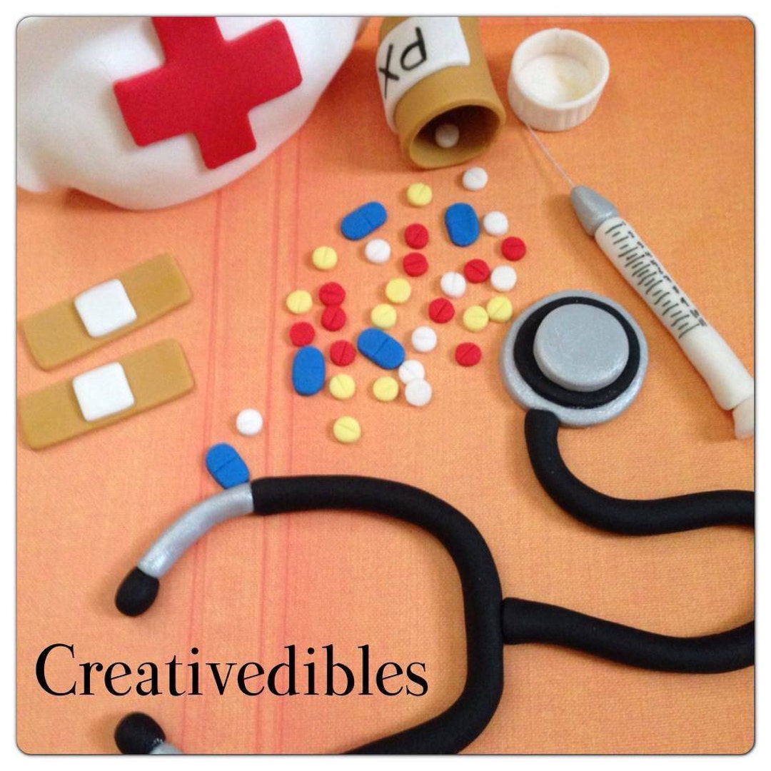 Medical Theme Fondant Cake Toppers - Etsy