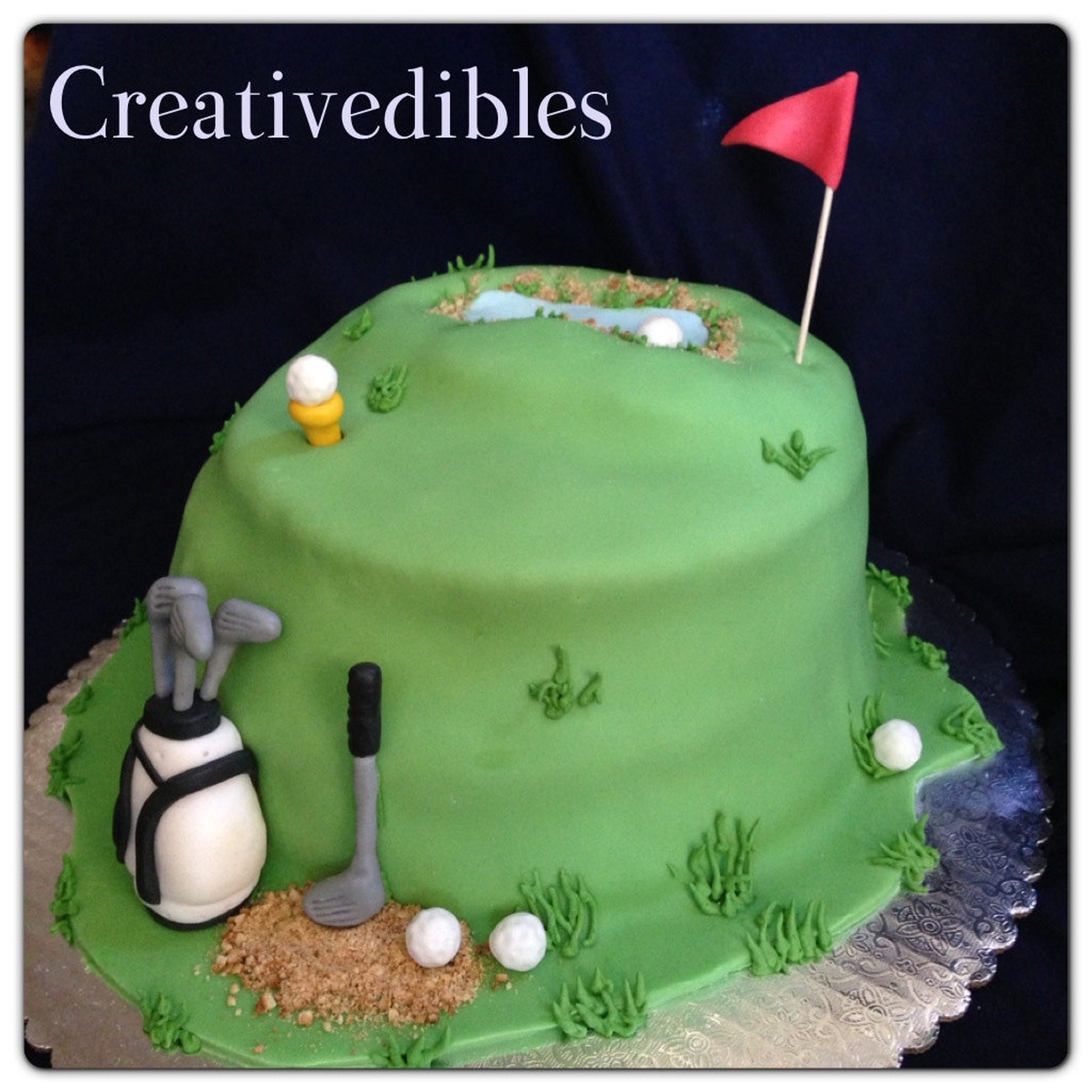 Fondant Golf Club Set Cake Toppers - Etsy
