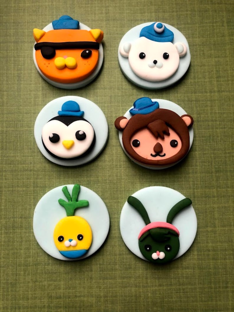 Octonauts Inspired Cookie, Cupcake Toppers, Under the Sea Inspired ...